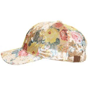 C.C | Accessories | Cc Soft Velvet Spring Flower Print Baseball Cap ...